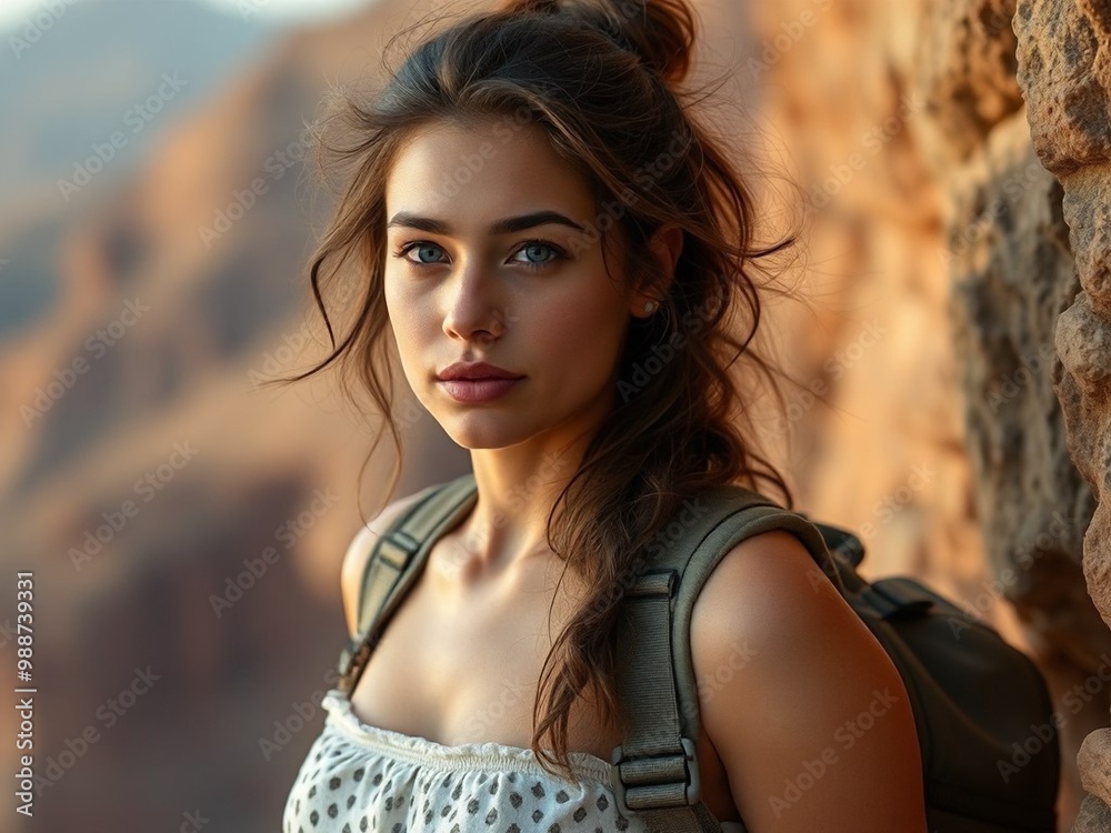 Amazing high resolution photos of young gorgeous woman overcoming ...