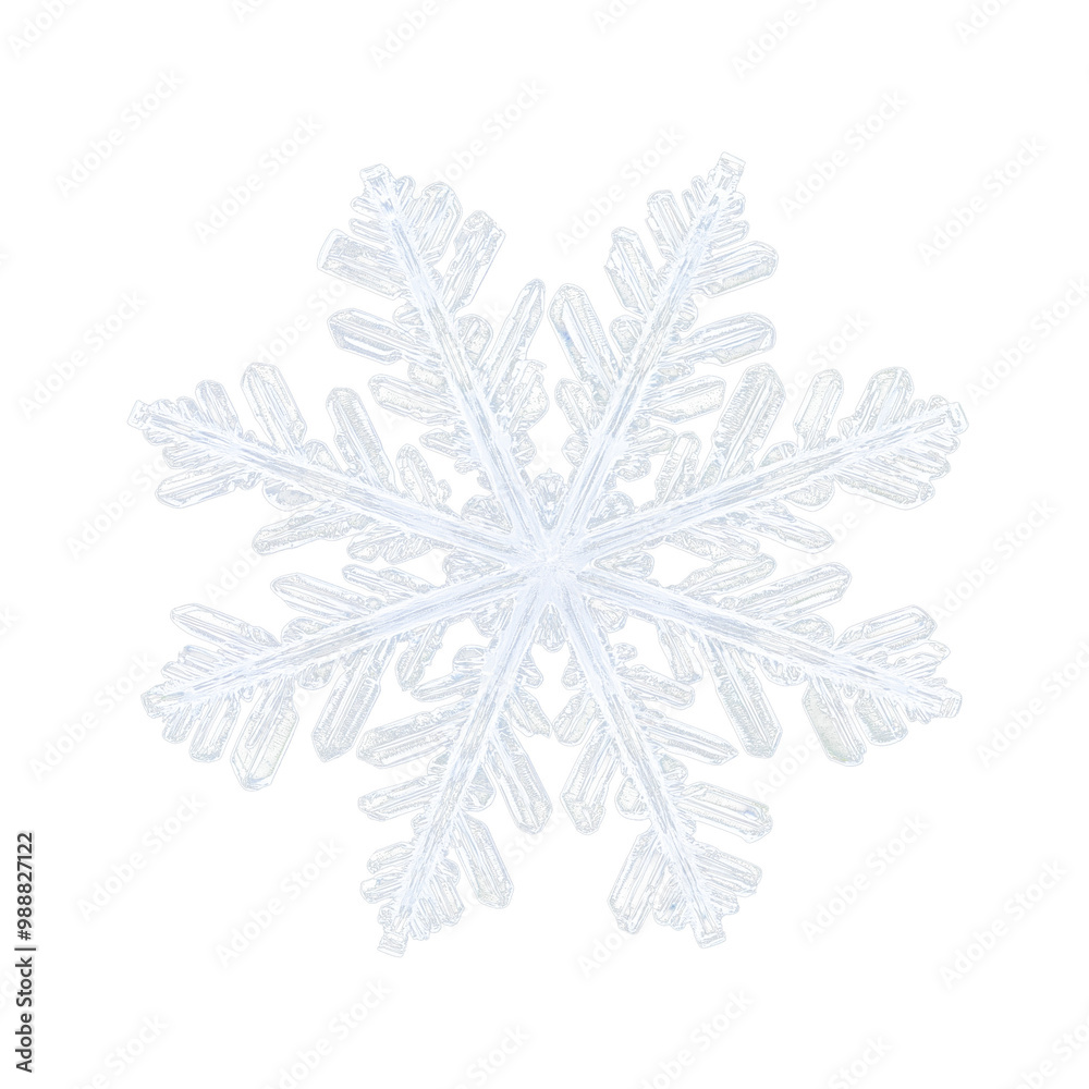 snowflake on white background Stock Photo | Adobe Stock