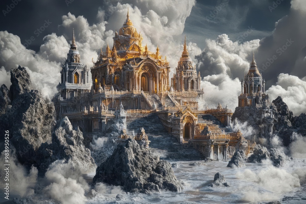 2D traditional art, 3D cultural landmarks, rich, immersive cultural ...