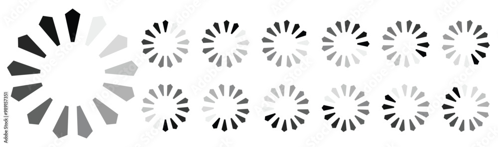 Complete Collection of Loading Bar Icons and Circular Status Loaders, Buffer Preloader for ...