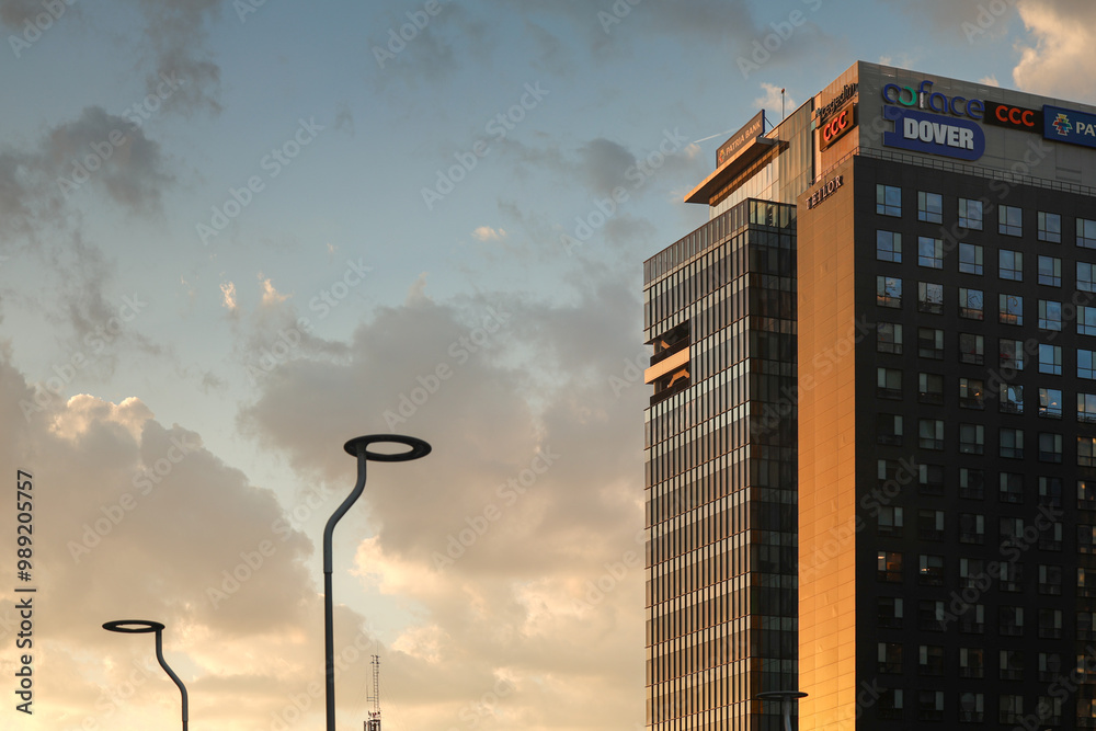 Office buildings in Pipera, Aviatorilor. Corporate companies ...