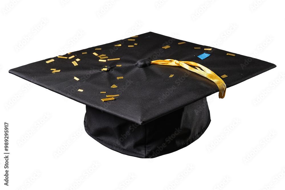 graduation cap with confetti, representing upcoming graduations ...