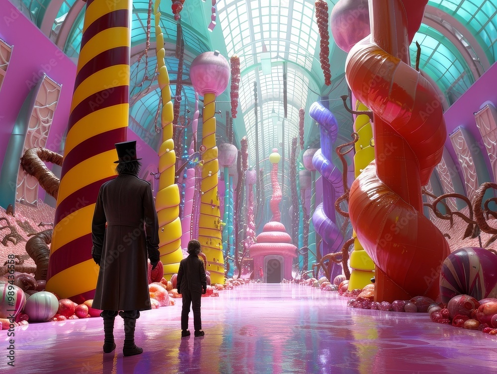 Candy Factory Extravaganza of the Future Stock Photo | Adobe Stock