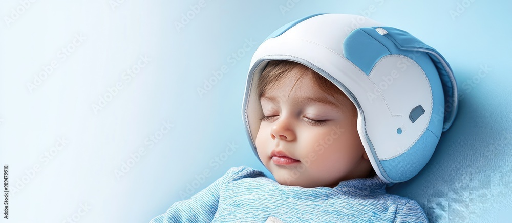 Craniosynostosis helmet and pillow designed for infants with flat head ...