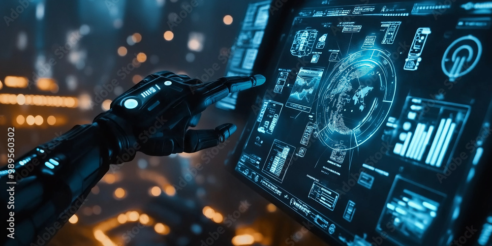 технологии будущего, искусственный интеллект, робот, дрон future technologies, artificial ...