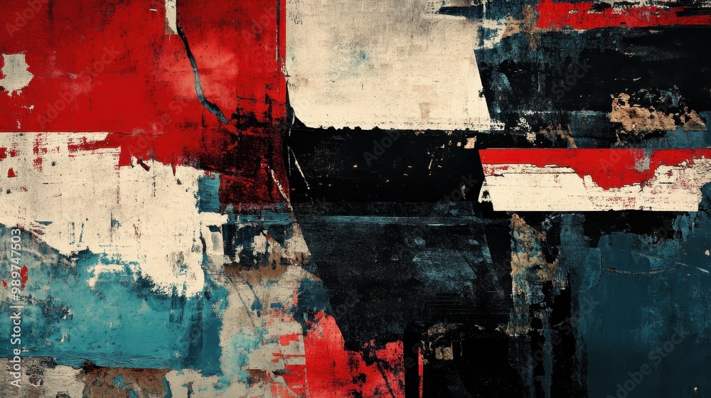 Explore dynamic promo art with bold text and grunge textures for ...