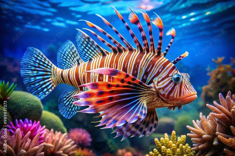 Step-by-step guide on how to draw a lionfish with detailed instructions ...