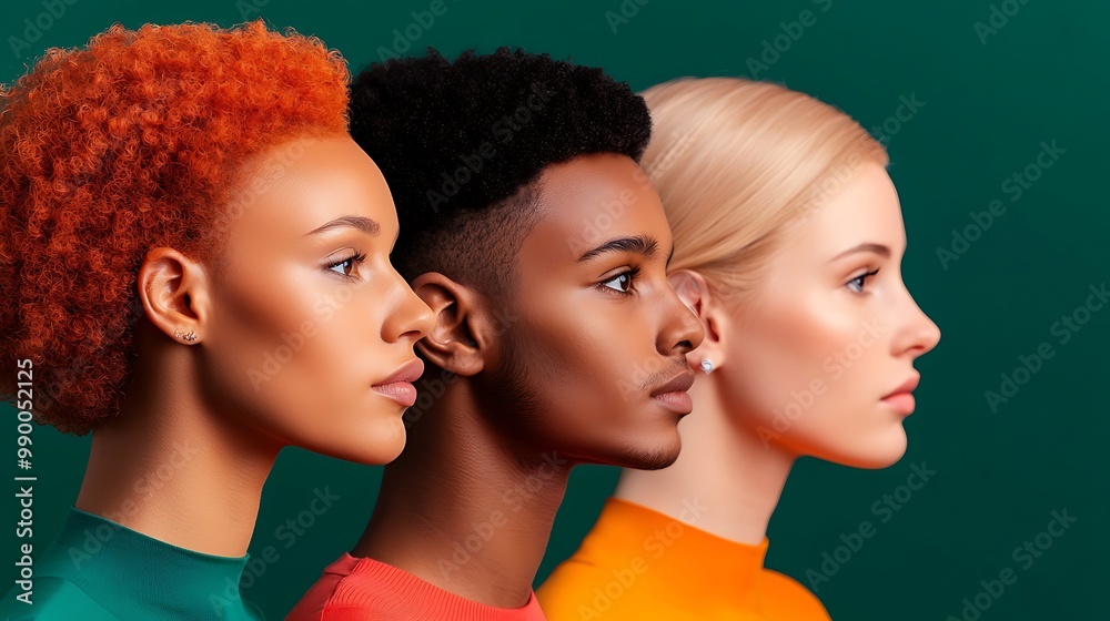 A vibrant banner collage of diverse faces representing various ethnic ...