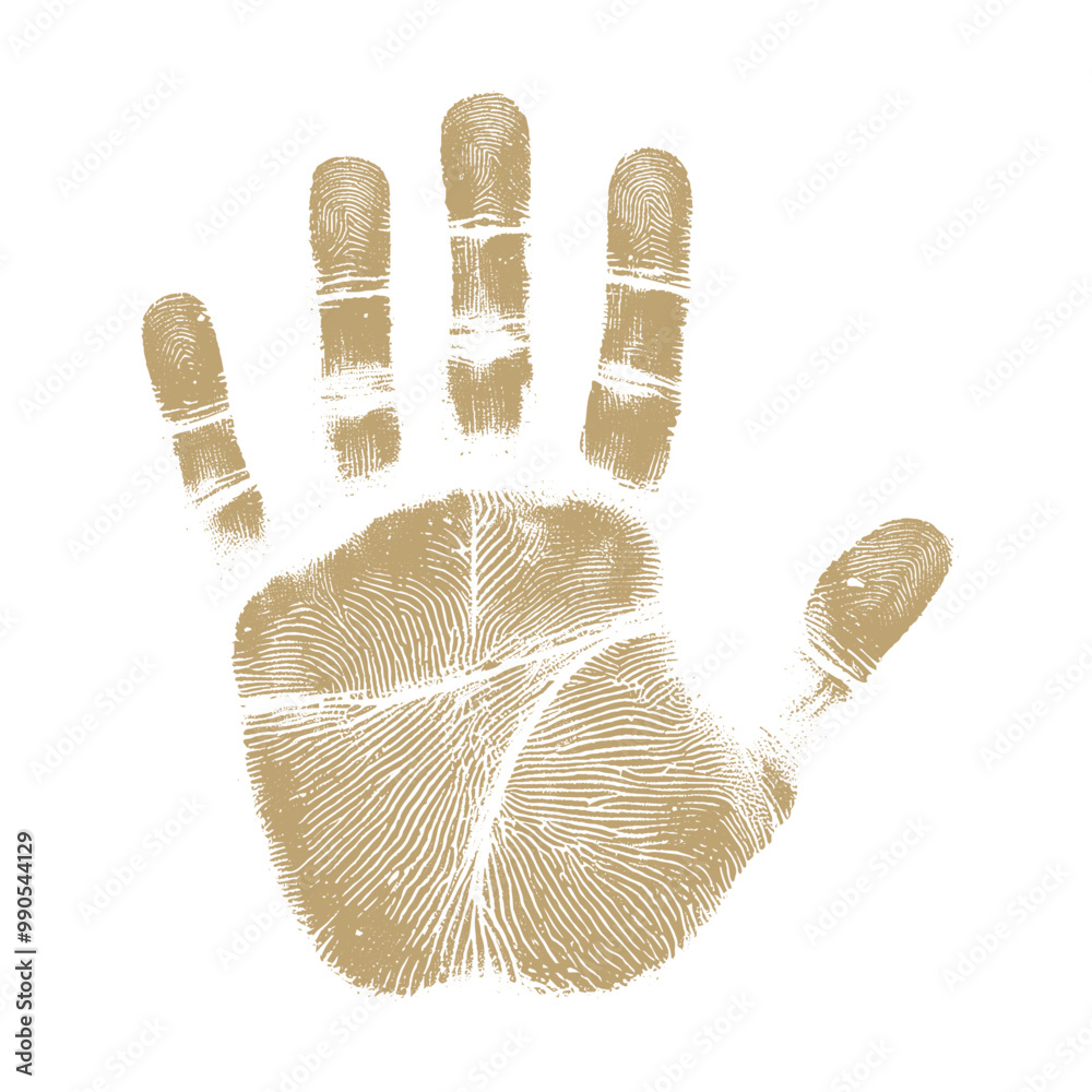 human handprint vector , The handprint should look realistic vector ...