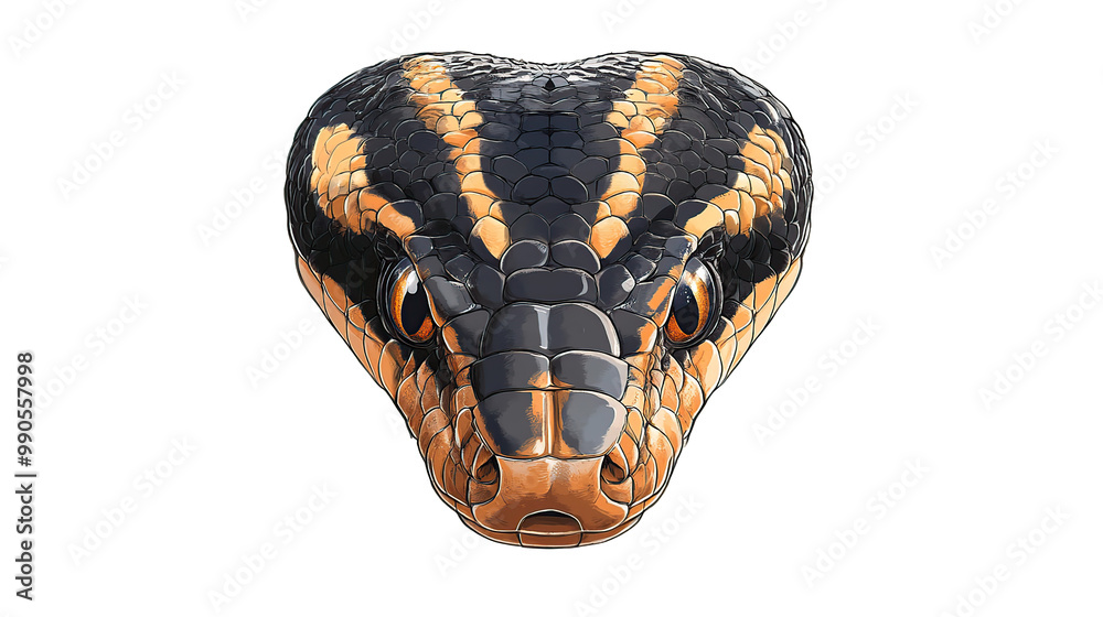 snake head on a transparent background Stock Illustration | Adobe Stock