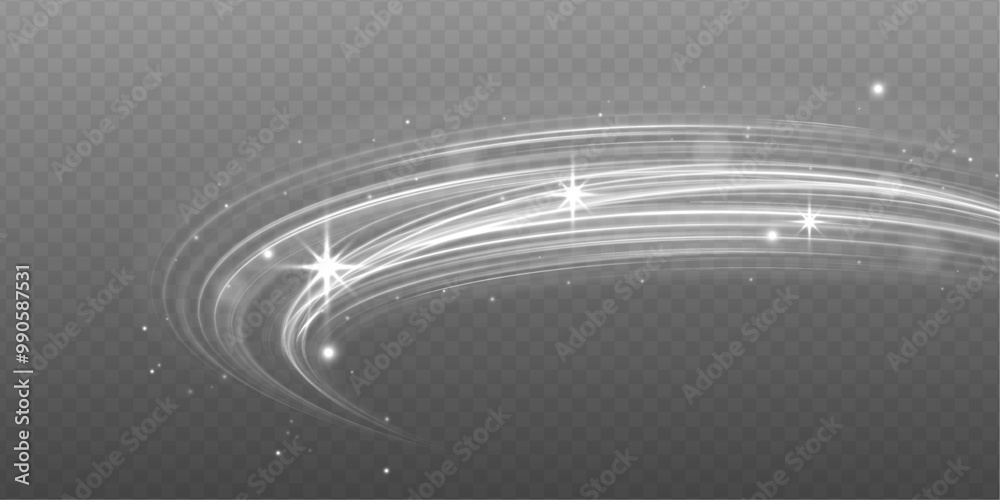 Effect of winter air vortex, blizzard, vector realistic illustration ...