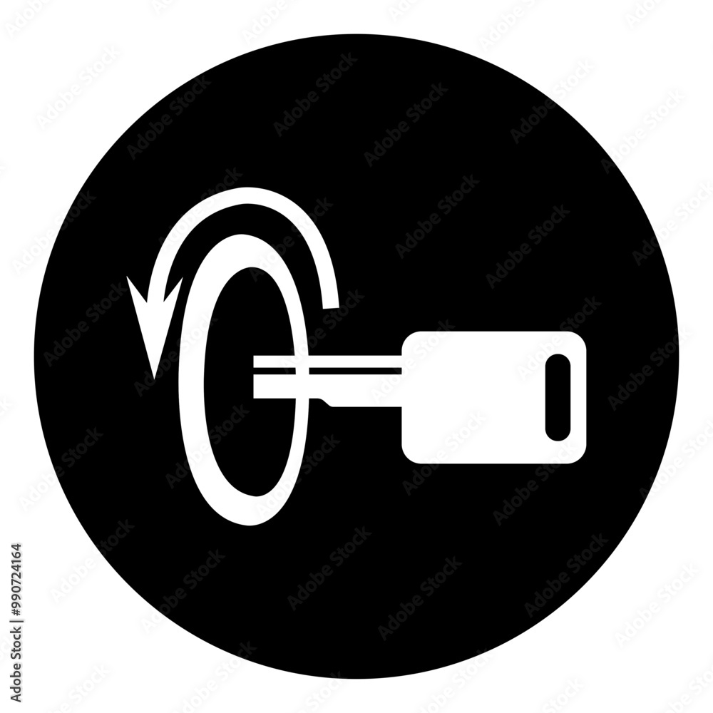 ISO mandatory safety signs_turn off engine_symbol and pictogram only ...