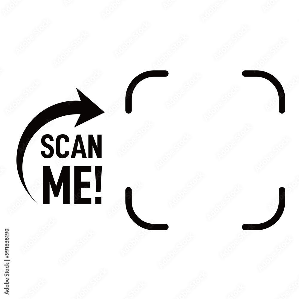 Scan me qr code on transparent background, Scan me labels sticker png ...