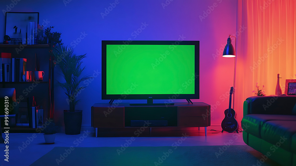 Chroma Key TV with Green Screen Perfect for Video Editing Projects ...