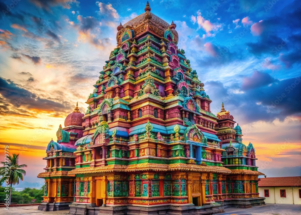 Majestic View of Sri Ranganathar Temple in Srirangam, a Stunning ...