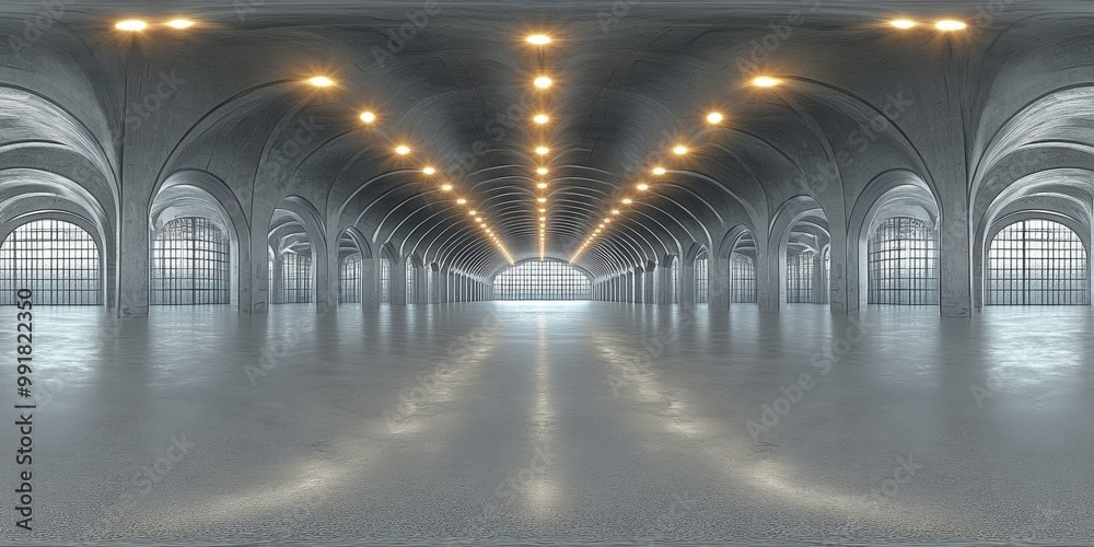 Exhibition hall HDRI. environment, 3d panorama 360 degrees of empty ...