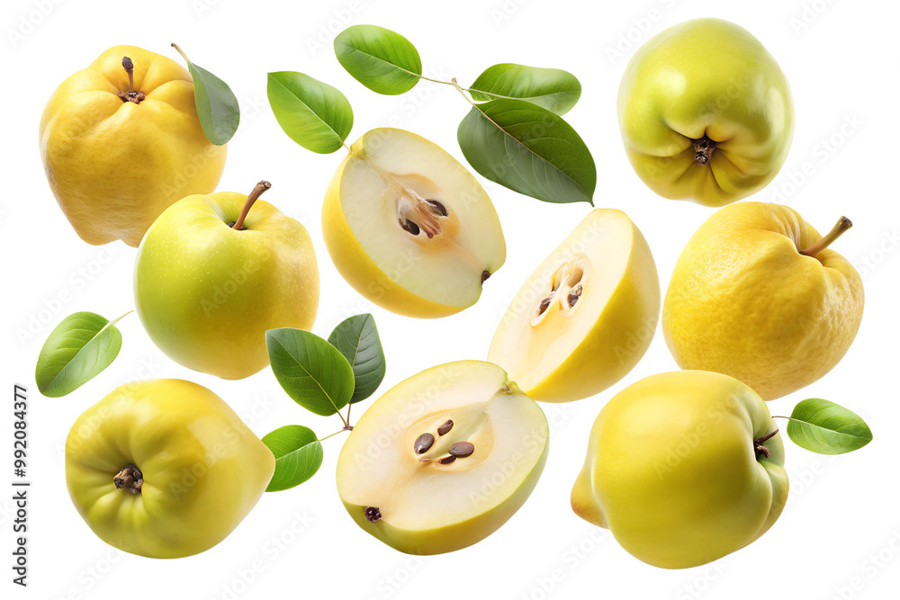 pear falling in the air isolated on transparent background png Stock ...