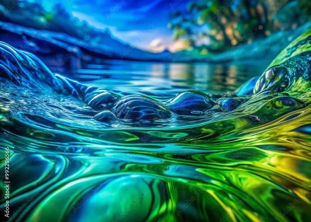 Abstract wallpaper design with a mesmerizing drowning effect in vibrant ...