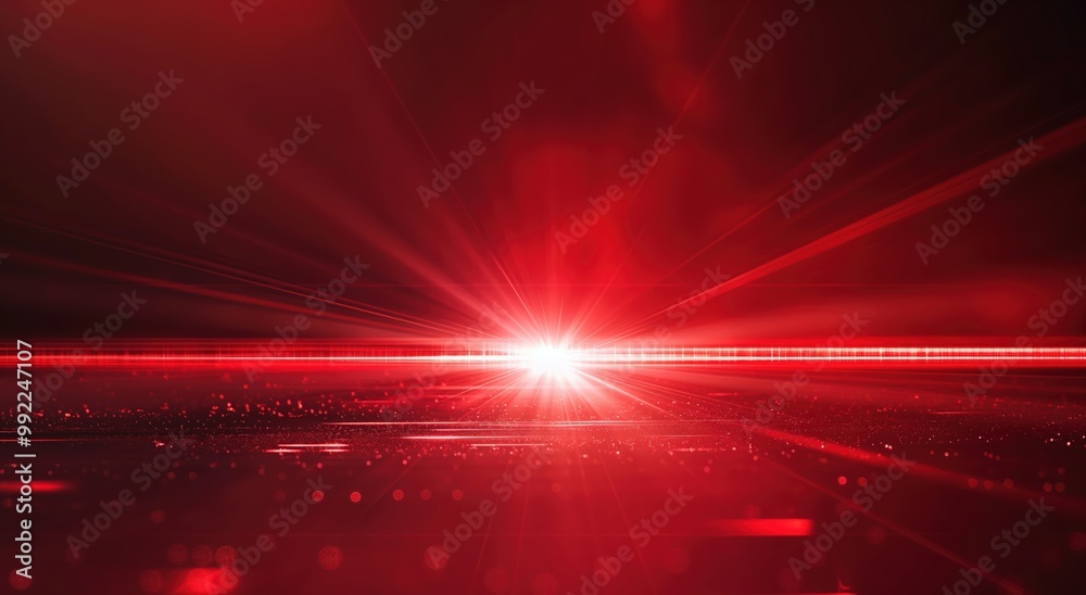 Red background with a bright red light shining on it. The light is ...