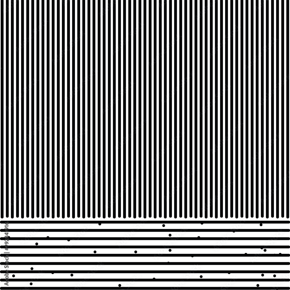 The upper part is a mass of vertical lines. The lower zone is filled ...