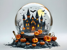 Haunted House Snow Globe Free Stock Photo - Public Domain Pictures
