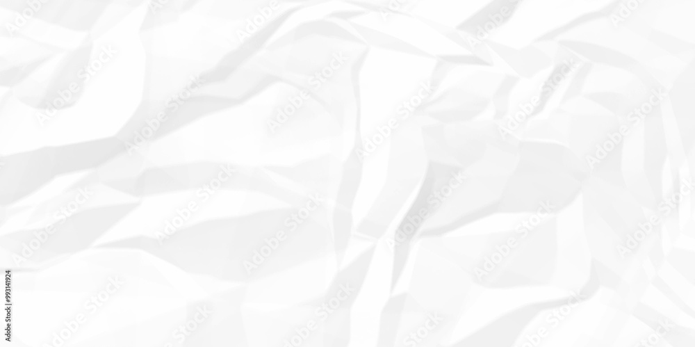 White crumpled paper texture . White wrinkled paper texture. White ...