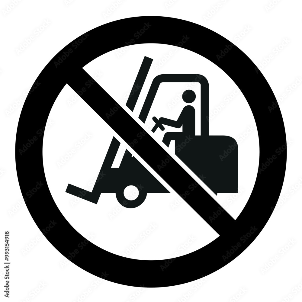 ISO prohibition safety signs symbol and pictogram only_no access for ...