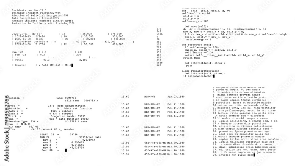 white data programming text technological infographic elements. HUD Texture yellow text. HUD ...