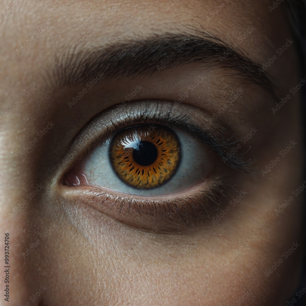 Delving into the complexity of the human eye, where vivid colors meet ...