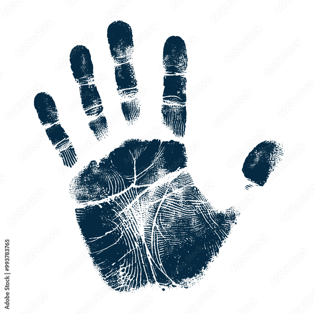 human handprint vector , The handprint should look realistic vector ...