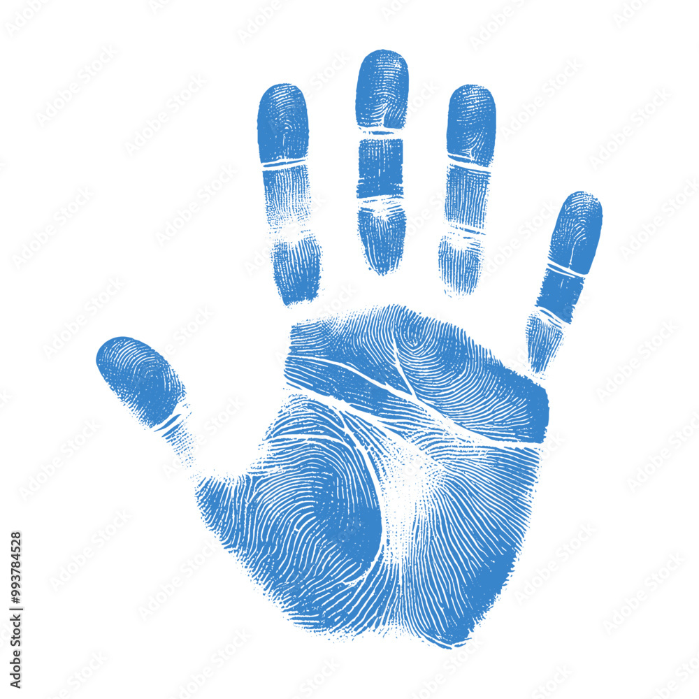 human handprint vector , The handprint should look realistic vector ...