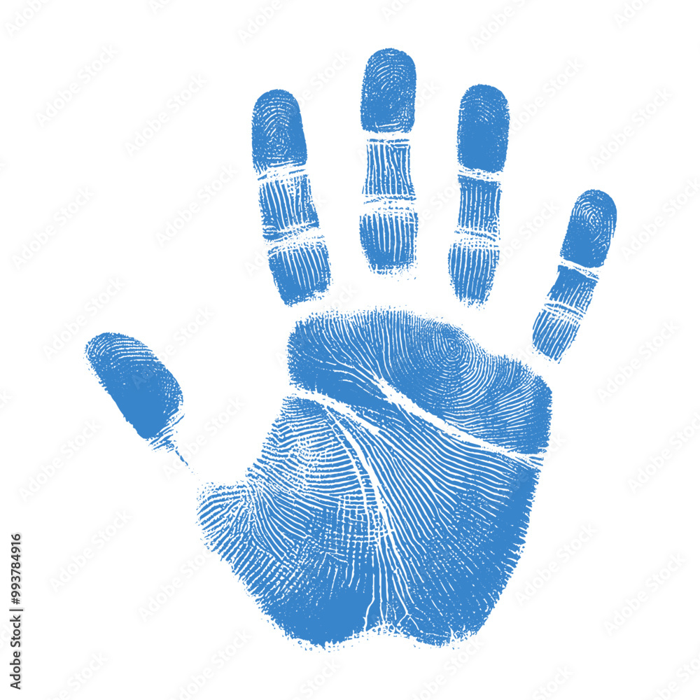 human handprint vector , The handprint should look realistic vector Stock Vector | Adobe Stock