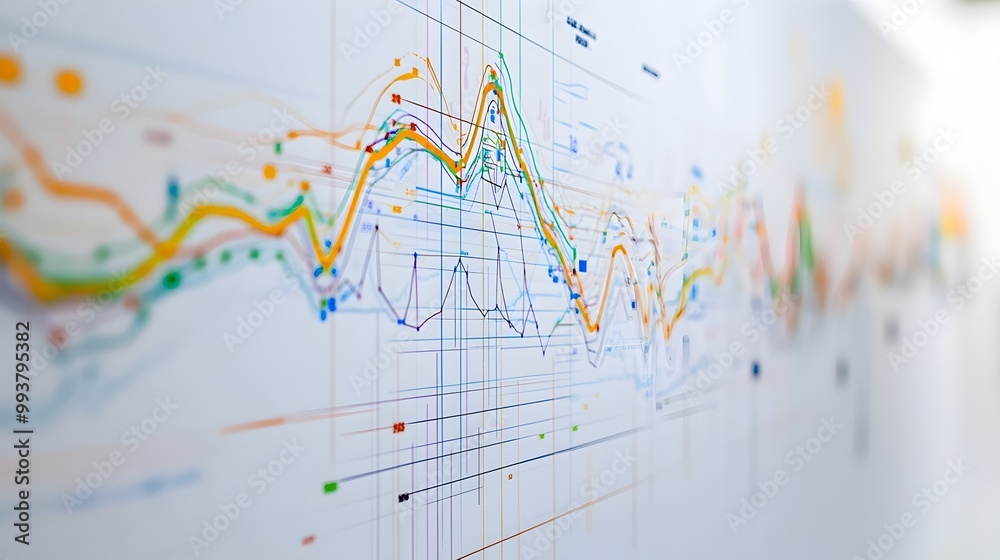 Detailed line graph showcasing comprehensive statistical data ... Detailed line graph showcasing comprehensive statistical data ...