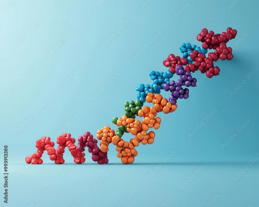 Medical illustration showing stages of colorectal cancer progression ...