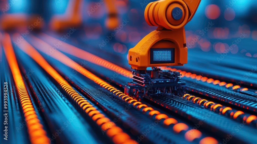 Robotic cranes lifting modular bridge segments made from graphene ...