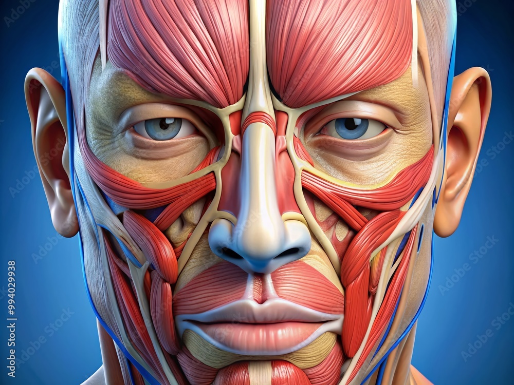 Detailed Diagram of Nose Muscle Anatomy Highlighting Structure and ...