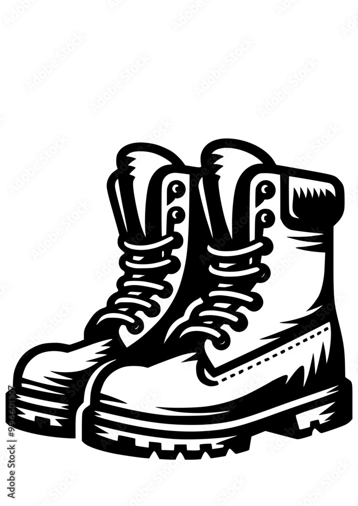 Стоковое векторное изображение «American military shoes SVG, Soldier ...