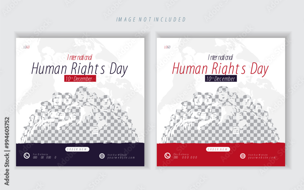 Minimal International human rights day vector Human Rights social media ...