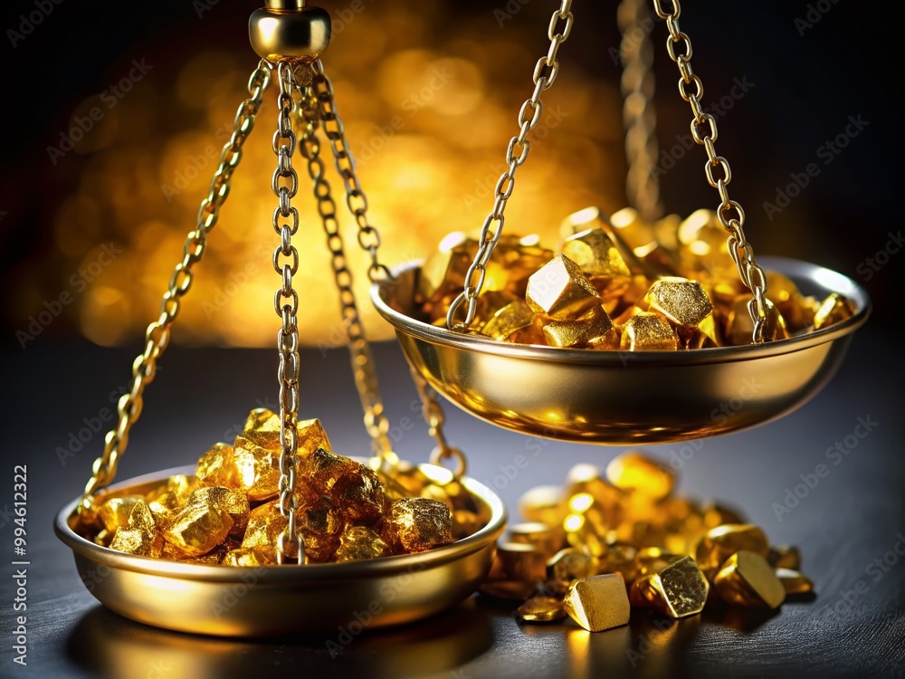 Weighing Gold on a Precision Scale for Investment and Jewelry ...
