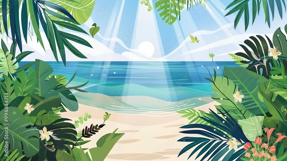 Classic vector illustration addressing impact of climate change on heat ...