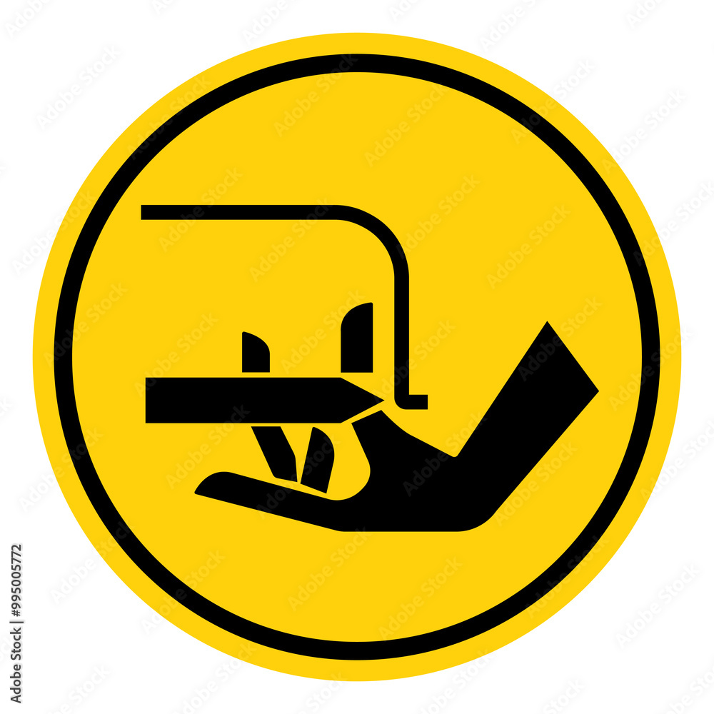 Cutting Hazard Symbol Sign, Vector Illustration, Isolate On White ...