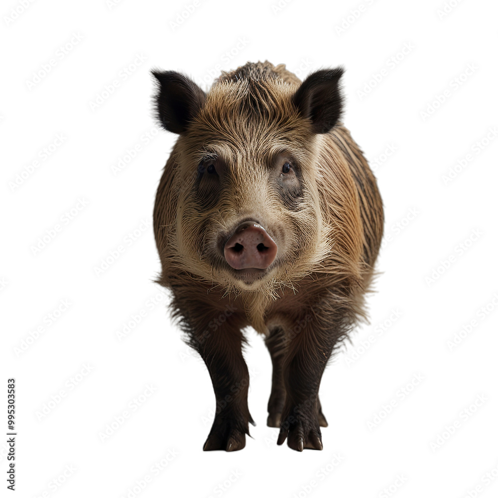 wild boar with transparent background PNG and JPEG image Stock Photo ...