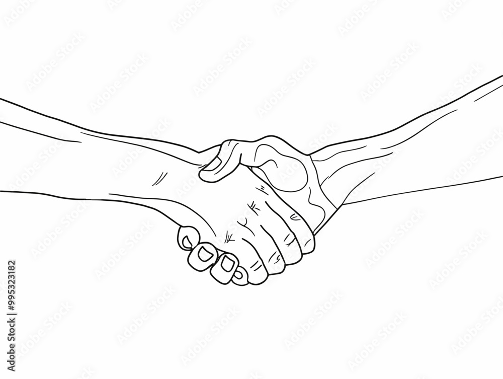 Iconic Handshake: A Timeless Symbol of Unity and Collaboration Stock ...