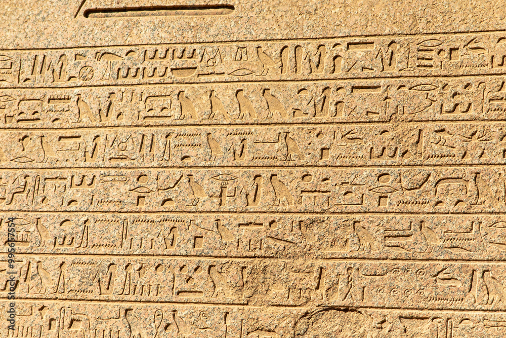 Unearthed in the sacred precinct of the temple of Karnak, the Rosetta ...