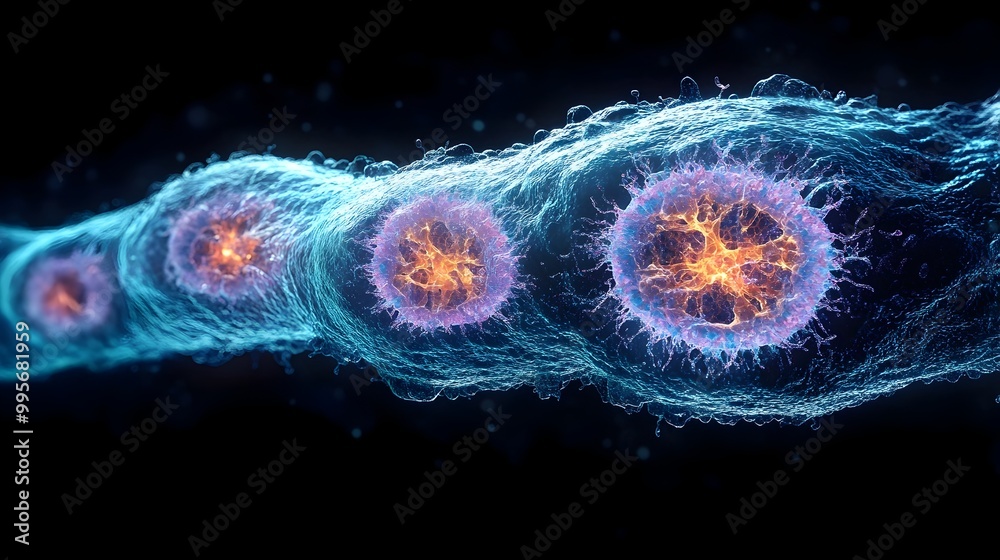 Stages of Mitosis in Plant Cells Microscopic View of Cell Division ...