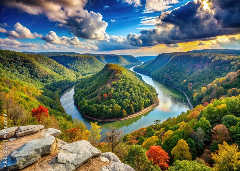Breathtaking Hawks Nest State Park in West Virginia captivates with its ...