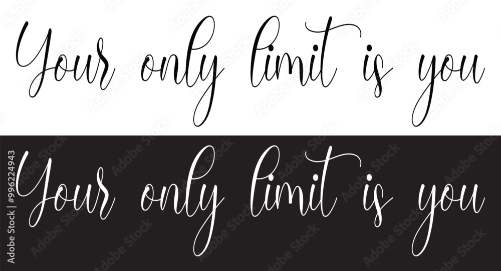 your only limit is you letter quote. Inspirational quote Your only ...
