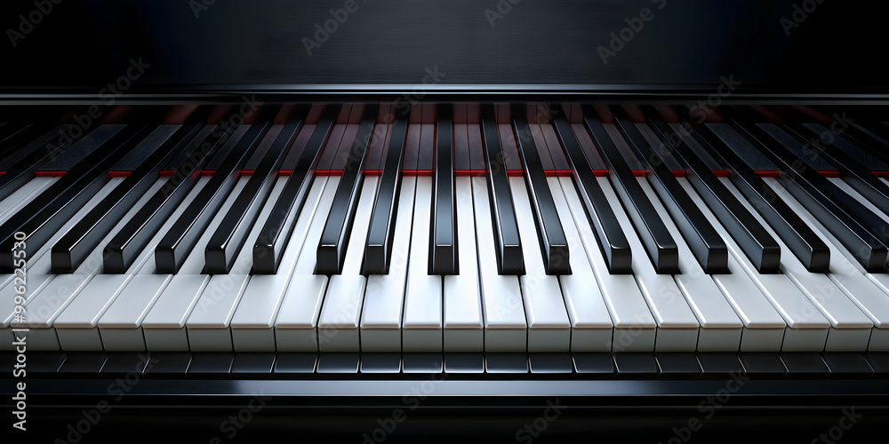 High definition 8K wallpaper of a beautiful piano keyboard, piano ...