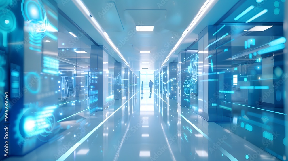 Futuristic Hospital with Nanotechnology Integrated Into Every Aspect of ...