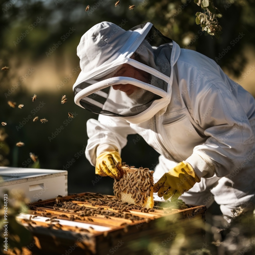 Beekeeper bee beekeeper insect. Stock Photo | Adobe Stock